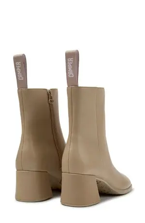 Camper Kora Leather Bootie - Light Beige