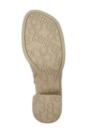 Camper Kora Leather Bootie - Light Beige