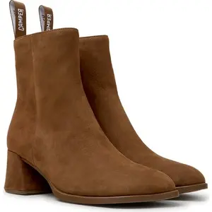 Camper Kora Leather Bootie - Medium Brown