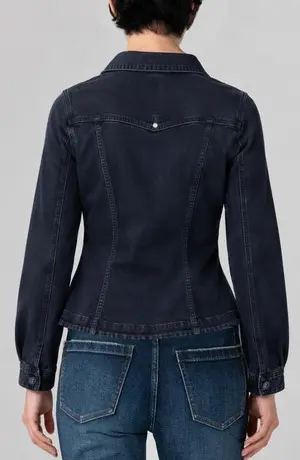 LIVERPOOL Fitted Patch Pocket Denim Jacket