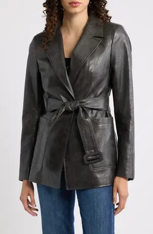 Kobi Halperin Colleen Faux Leather Jacket - Carbon