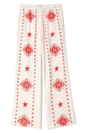 Brixton The Lola Lounge Pants - Off White Tile