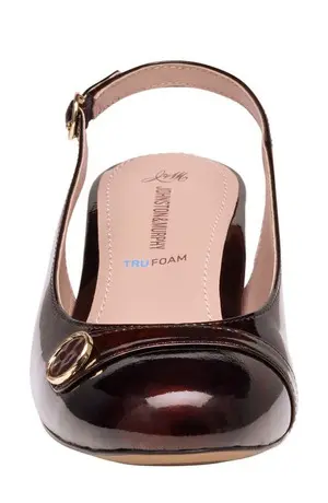 Johnston & Murphy Sienna Slingback Pump - Dark Brown Leather