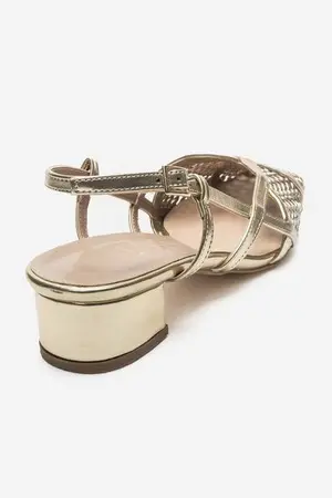 PROLOGUE SHOES Lenvor Woven Slingback Pump