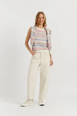 Chinti & Parker Wool-cashmere Fair Isle V-neck Tank