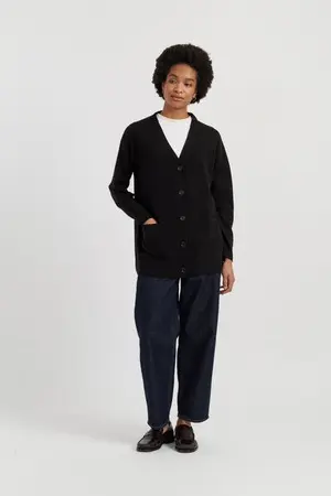 Chinti & Parker Chinti & Parker Wool-Cashmere Long Cardigan Black