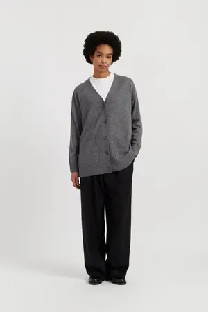 Chinti & Parker Chinti & Parker Wool-Cashmere Long Cardigan Grey