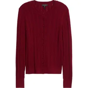 Rag & Bone Rhodes Wool Crewneck Cardigan