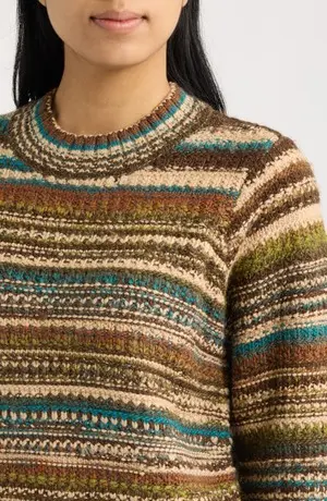 CITY BLUES Mixed Stripe Sweater