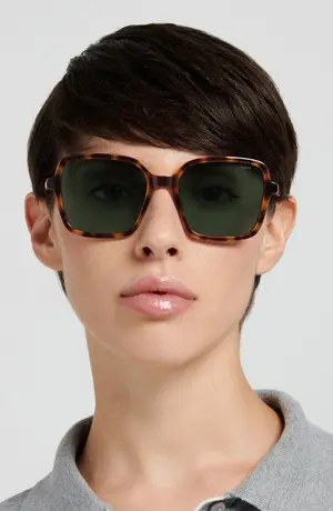 POLAROID Square Frame Sunglasses - Havana/green Pz