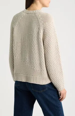 Eileen Fisher Organic Cotton Chunky Sweater - Plaster