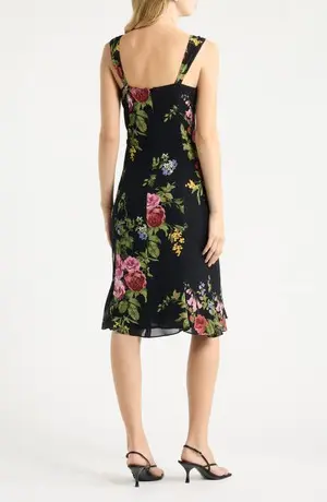 REFORMATION Macie Floral V-neck Dress - Gala