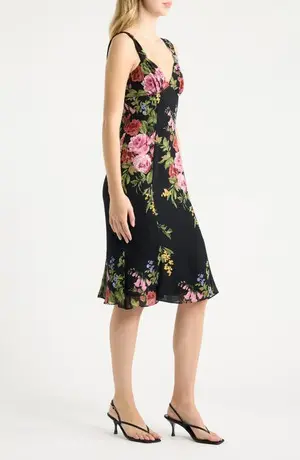 REFORMATION Macie Floral V-neck Dress - Gala