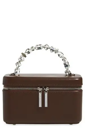 L’ALINGI L'alingi Taliya Crystal Handle Vanity Case Bag