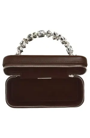 L’ALINGI L'alingi Taliya Crystal Handle Vanity Case Bag