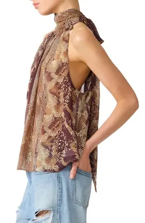 Steve Madden Alexane Print Sleeveless Top
