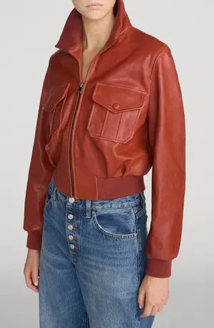 FRAME Ace Leather Jacket
