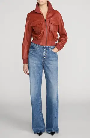 FRAME Ace Leather Jacket