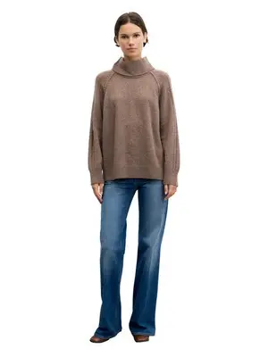 Gerard Darel Robi Wool Blend Roll Neck Sweater