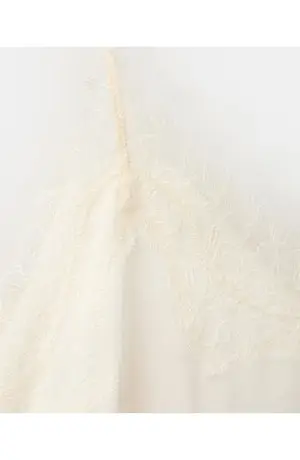 Mango Asymmetrical Lace Lingerie Top