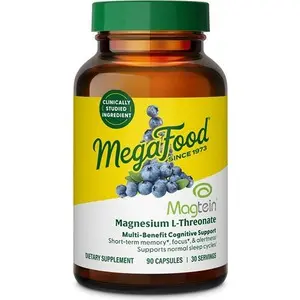 MEGAFOOD Magnesium L-threonate, Clinically Studied Magtein, Cognitive Support, Vegan - None