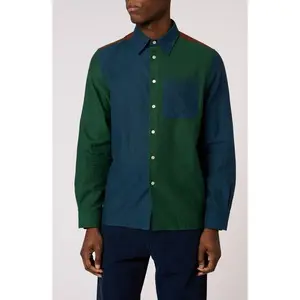 Paul Smith Regular Fit Colorblock Cotton Shirt