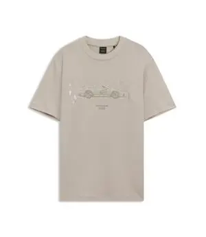 BOSS Porsche X T-shirt With Glossy Artwork