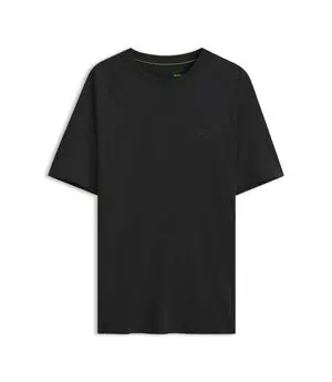 BOSS Wool-blend T-shirt With Quick-dry Performance - Dark Grey
