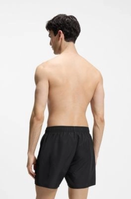 Hugo Swim Shorts With All-over Stacked Logos