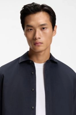 BOSS Regular-fit Shirt In Cotton Baby Corduroy
