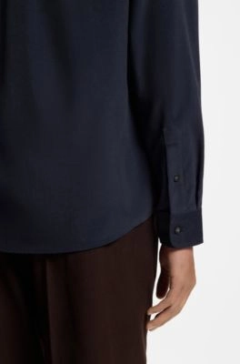 BOSS Regular-fit Shirt In Cotton Baby Corduroy