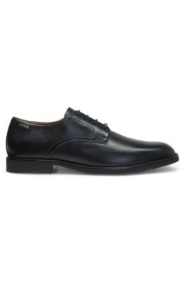 Hugo Derby Shoes In Smooth Leather With Embossed Logo