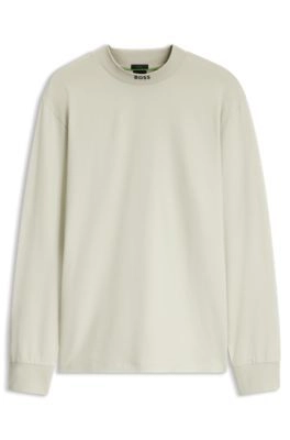 BOSS Stretch-cotton T-shirt - Light Beige