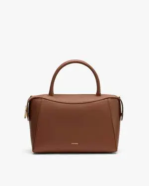 Cuyana Forma Top Handle Bag - Dark Chestnut