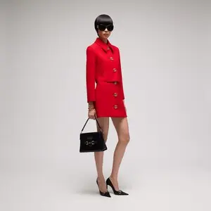 Gucci Crêpe Wool Skirt With Double G Buttons