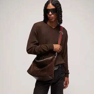 Gucci Brera Medium Crossbody Bag Suede