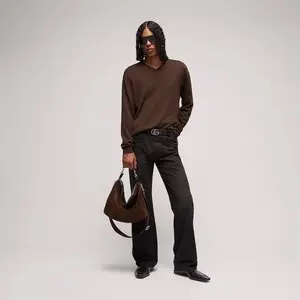 Gucci Brera Medium Crossbody Bag Suede