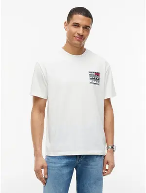 Tommy Hilfiger Relaxed Outdoor Logo T-shirt - Ecru