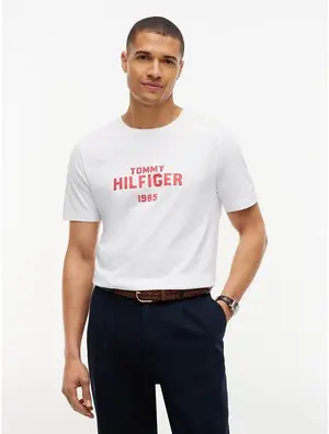 Tommy Hilfiger Classic Hilfiger Logo T-shirt - White