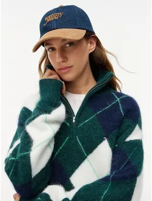 Tommy Hilfiger Mixed-media Baseball Cap