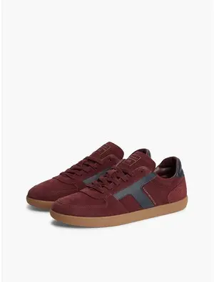 Tommy Hilfiger Tribeca Suede Skater Sneaker - Oxblood