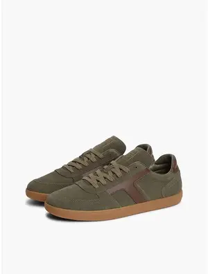 Tommy Hilfiger Tribeca Suede Skater Sneaker - Platinum Olive