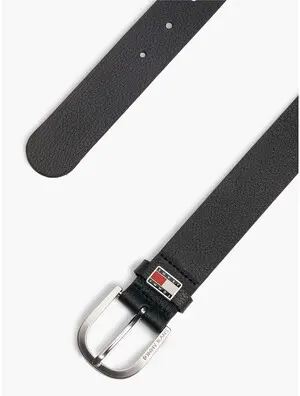 Tommy Hilfiger Round Buckle Leather Belt