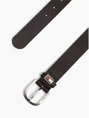 Tommy Hilfiger Round Buckle Leather Belt