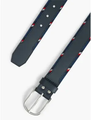 Tommy Hilfiger Archive Round Buckle Leather Belt