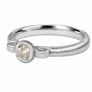 ADRIAN ASHLEY Old-cut Diamond Ring Featuring A Natural Diamond Reclaimed From Vintage Jewellery