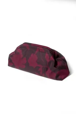 RAINSISTERS Burgundy Floral Clutch Bag - Red