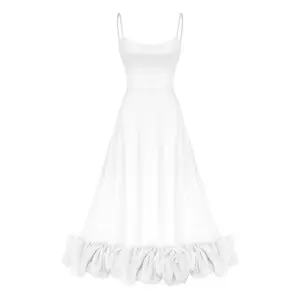 POST MERIDIEM Bustier Midi Dress - White