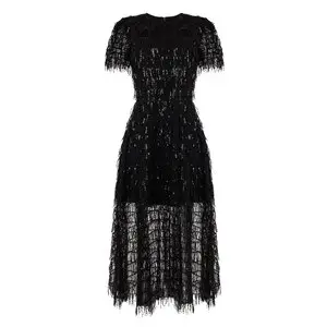 POST MERIDIEM Sequin Dress - Black