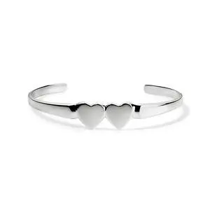 DÉCLARER Double Heart Cuff Sterling - Silver